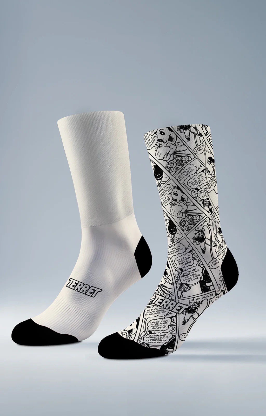Terret Socks - Popeye Spinach Power - Endurance House PR